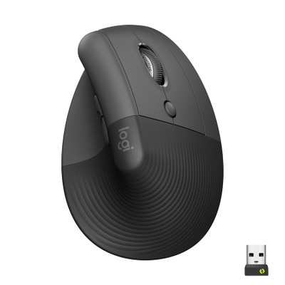 LOGITECH LIFT VERTICAL ERGONOMIC WIRELESS MOUSE BLK