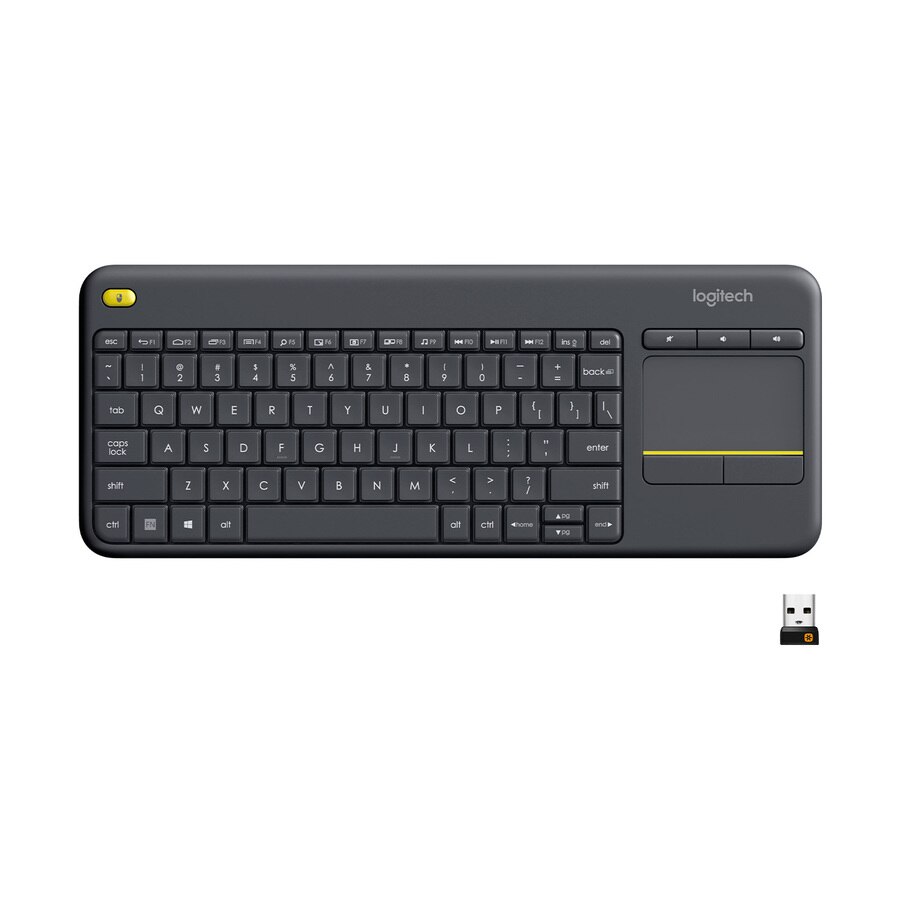 LOGITECH WIRELESS TOUCH KEYBOARD K400 PLUS BLK